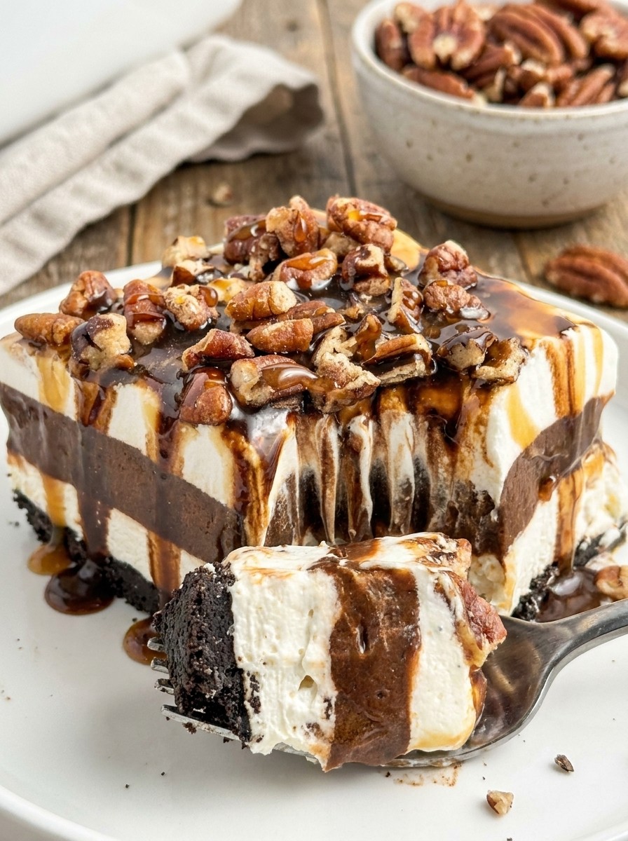 Easy No-Bake Turtle Lush – A Fun Summer Dessert Packed with Chocolate ...